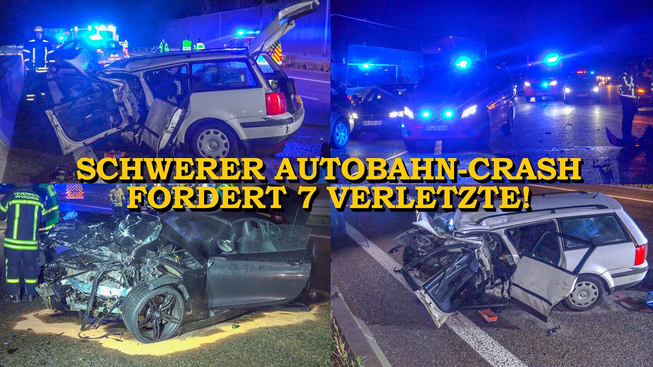 [Massive Zerstörung bei nächtlichem Crash] BMW kracht in verunfallten ...