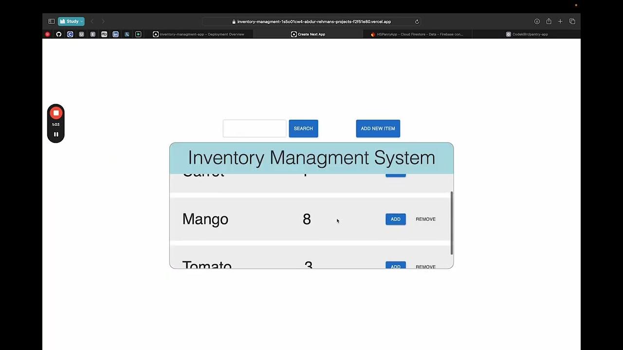 Inventory Management System Demo 📦 - YouTube