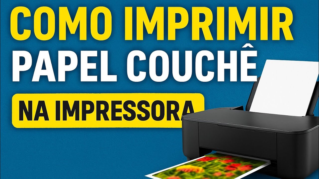 Como Imprimir em Papel Couchê na Impressora Jato de Tinta – Passo a ...