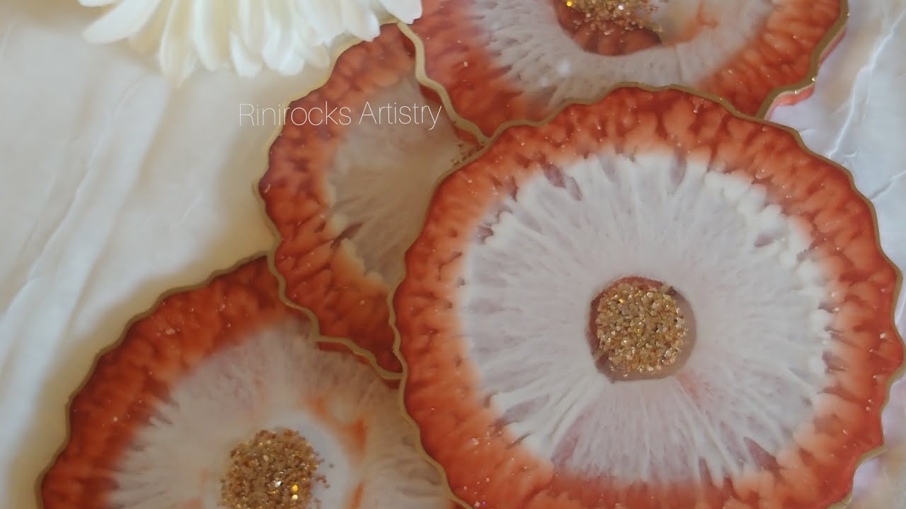 #48 - DIY Resin Coasters - Simple Technique - Full Tutorial - YouTube