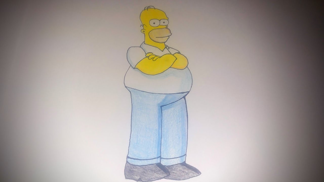 Como Dibujar A Homero Simpson Paso A Paso Dibujo Facil