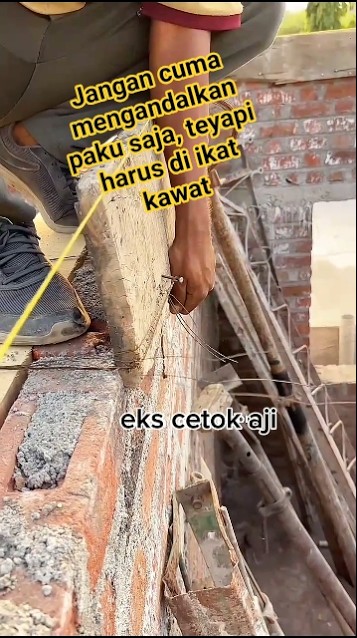 cara memasang begisting stop cor #feedshorts #construction #formwork # ...