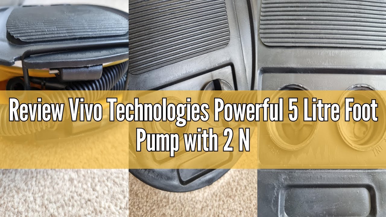 Review Vivo Technologies Powerful 5 Litre Foot Pump with 2 Nozzles for ...