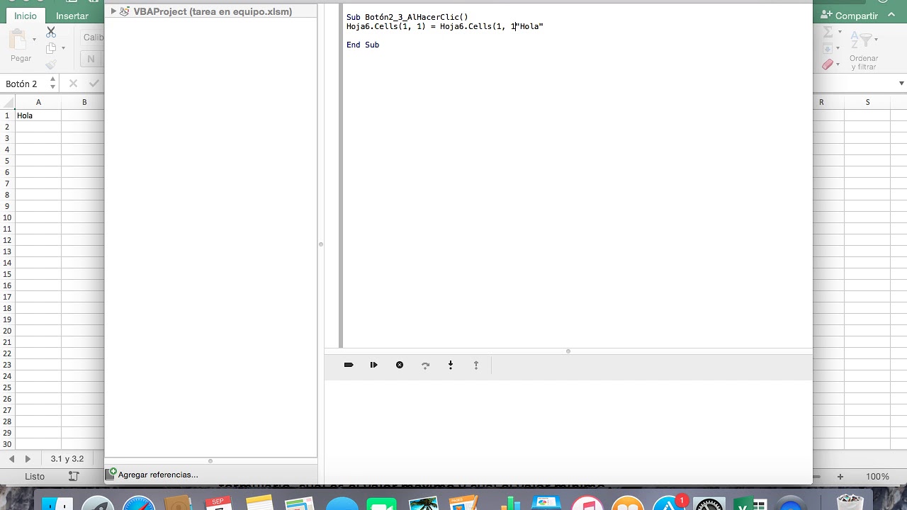 Visual Basic en Mac 2 - YouTube