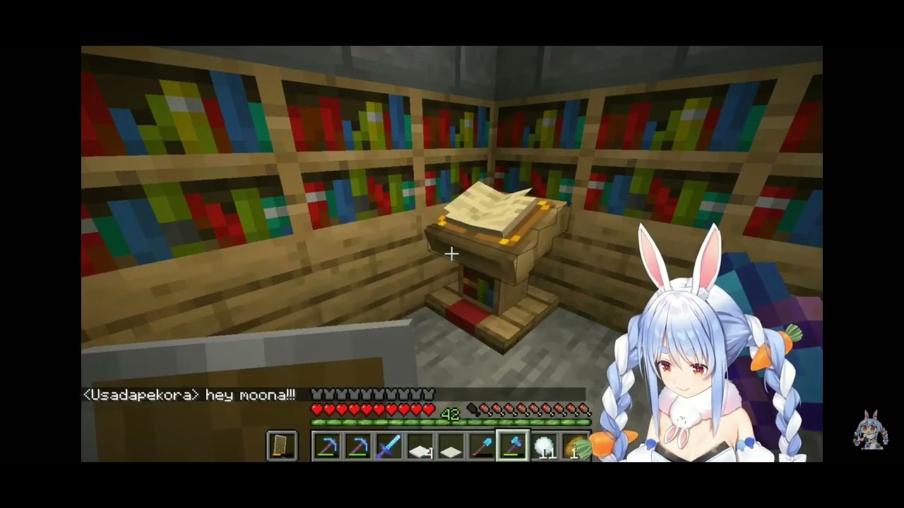 #Pekora #Minecraft #Pekodam Pekora ruin Moona's diary and got locked by ...