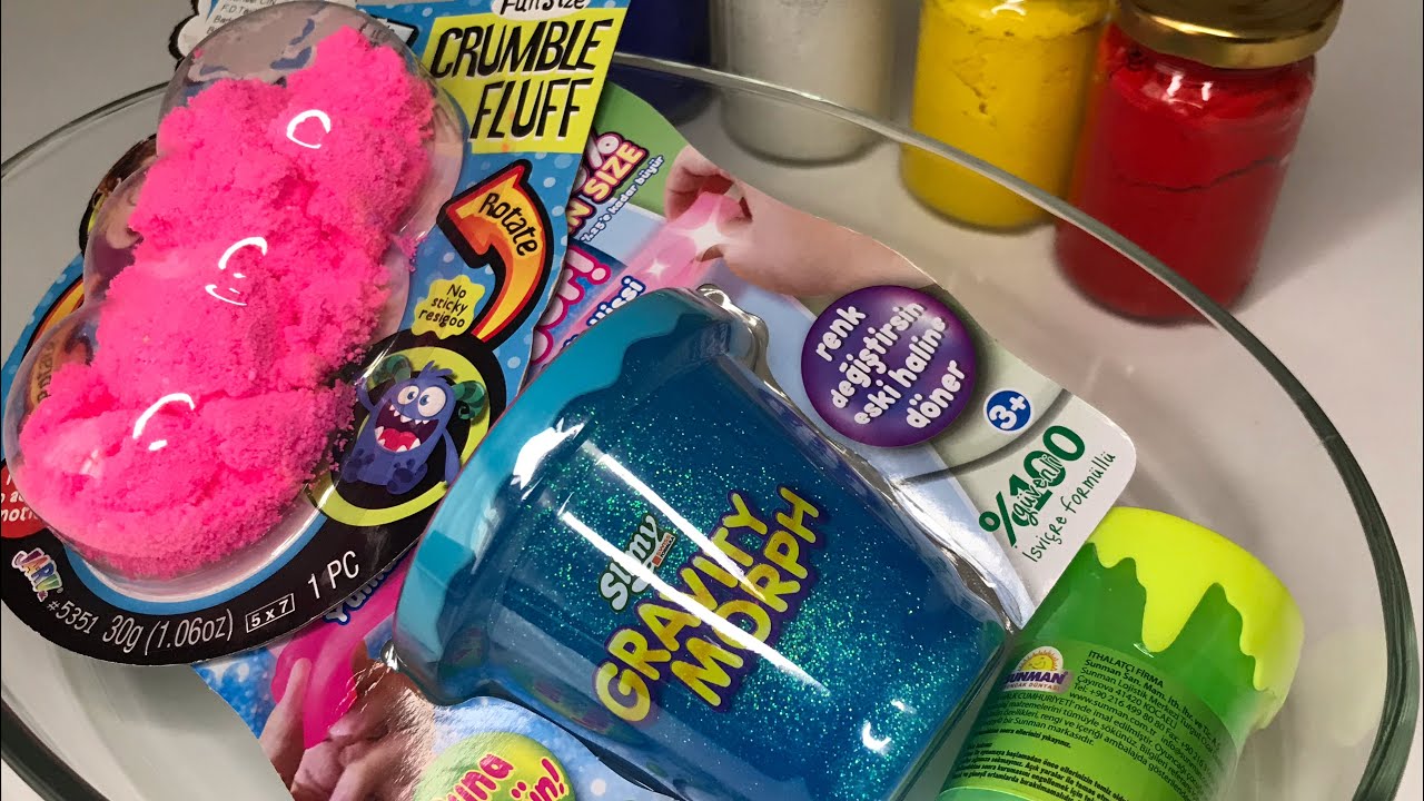 Renk Tonu Açılan Slime Mad Lab Crumble Fluff ASMR Satisfying Video ...