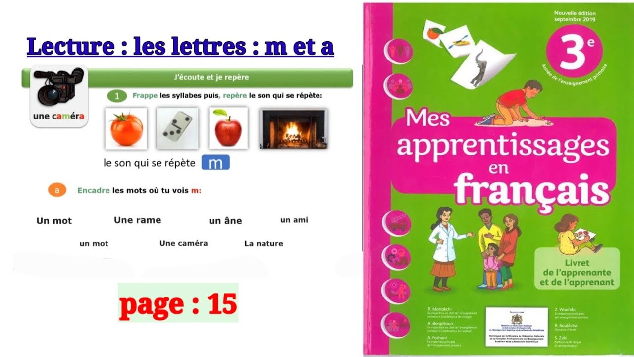 lecture : Les lettres ( m_a ) / page 15 / mes apprentissages en ...