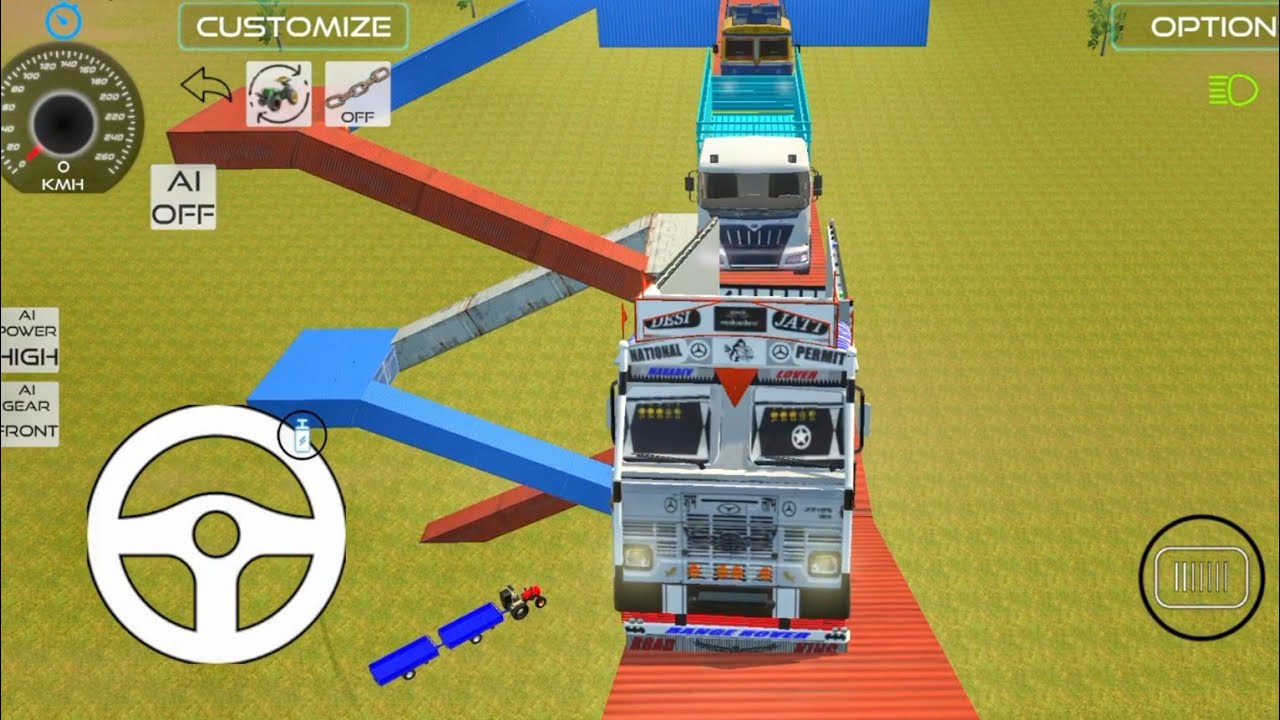 Drive heavy bori loaded truck in game #truck #tractor #viralvideo # ...