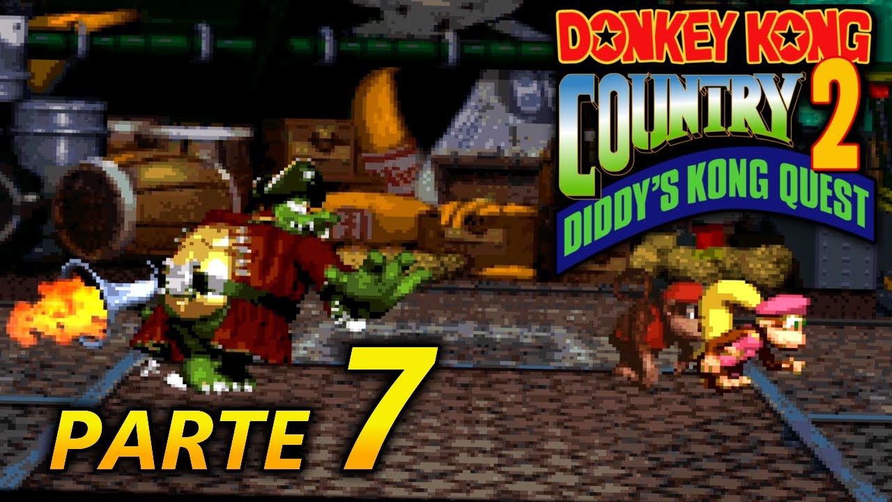 DONKEY KONG COUNTRY 2 #7 - ÚLTIMO CHEFE??? | 102% DETONADO COMPLETO - YouTube