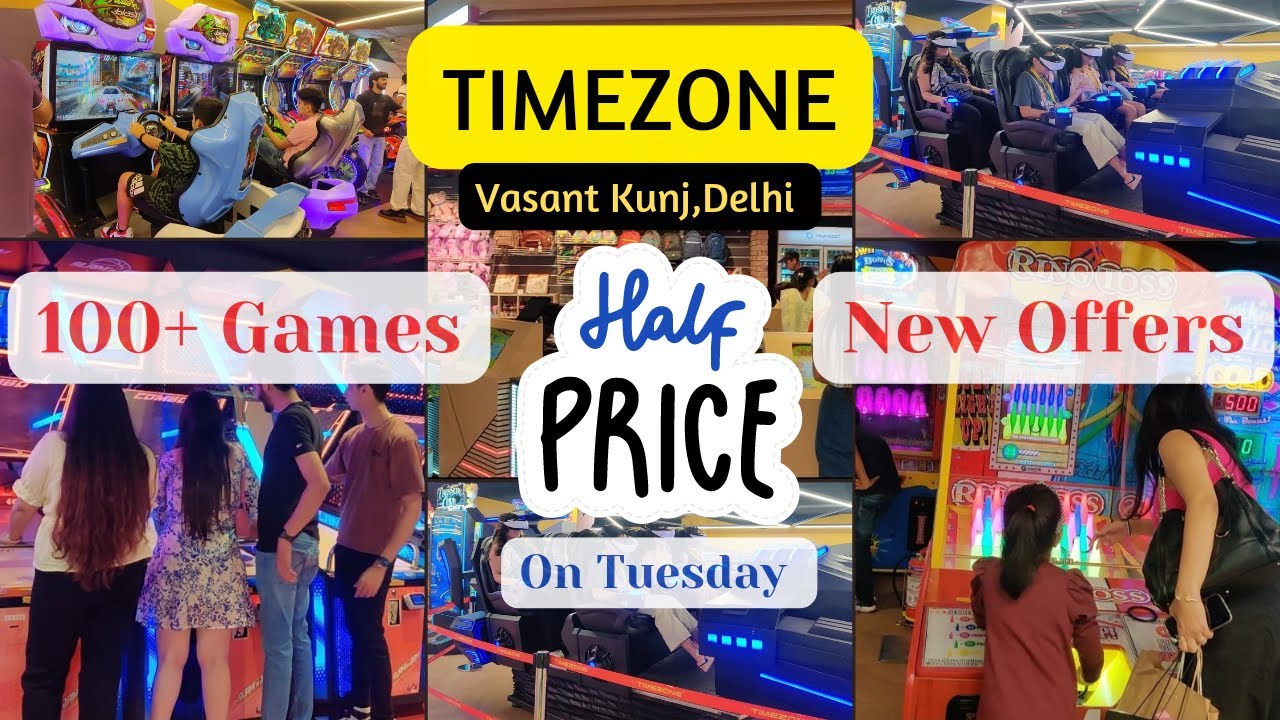 Timezone Ambience Mall Vasant Kunj Delhi | Arcade gaming | #timezone # ...