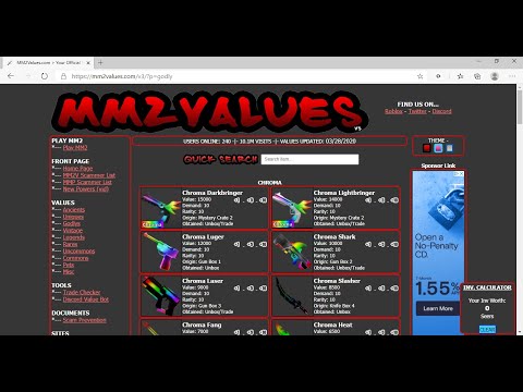 Official Mm2 Values