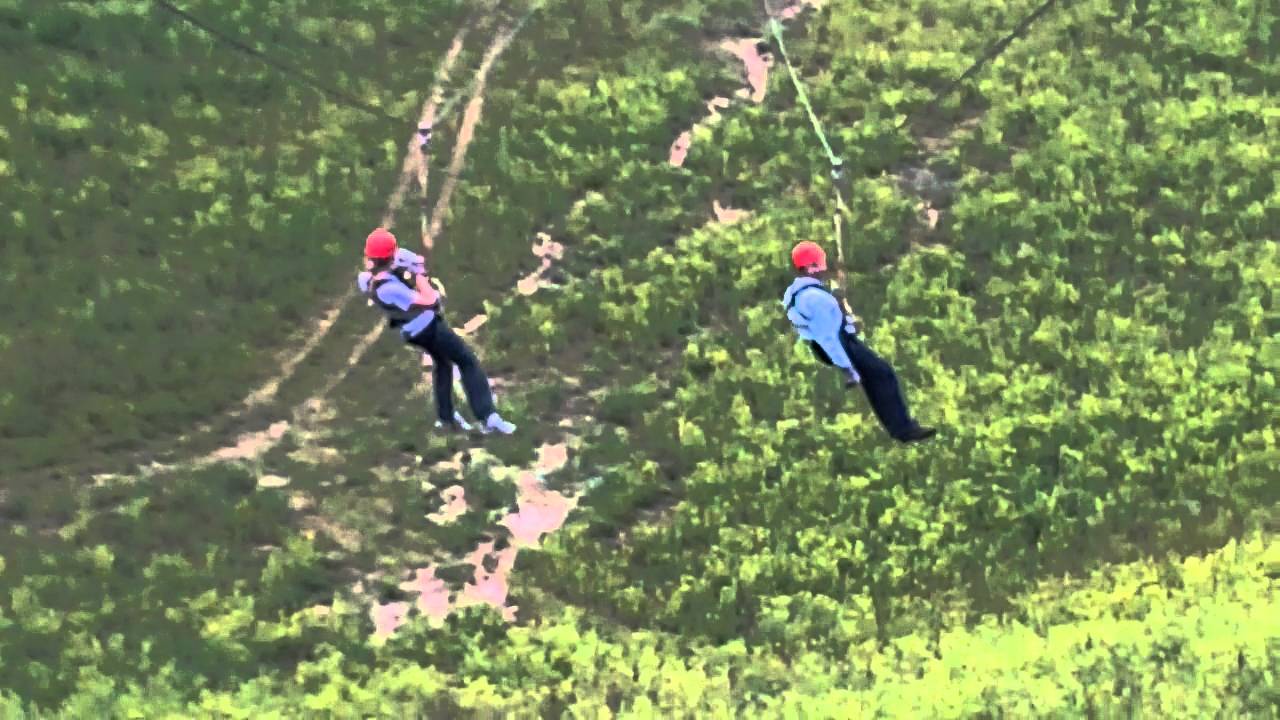 Zip Lining in Lake Geneva WI - YouTube