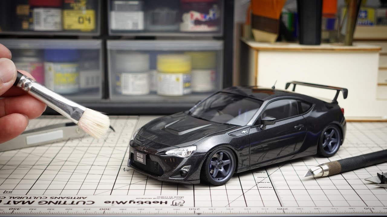 How To Build A Toyota GT86 Replica Model Car. 1/24 Scale, part 2/2 ...