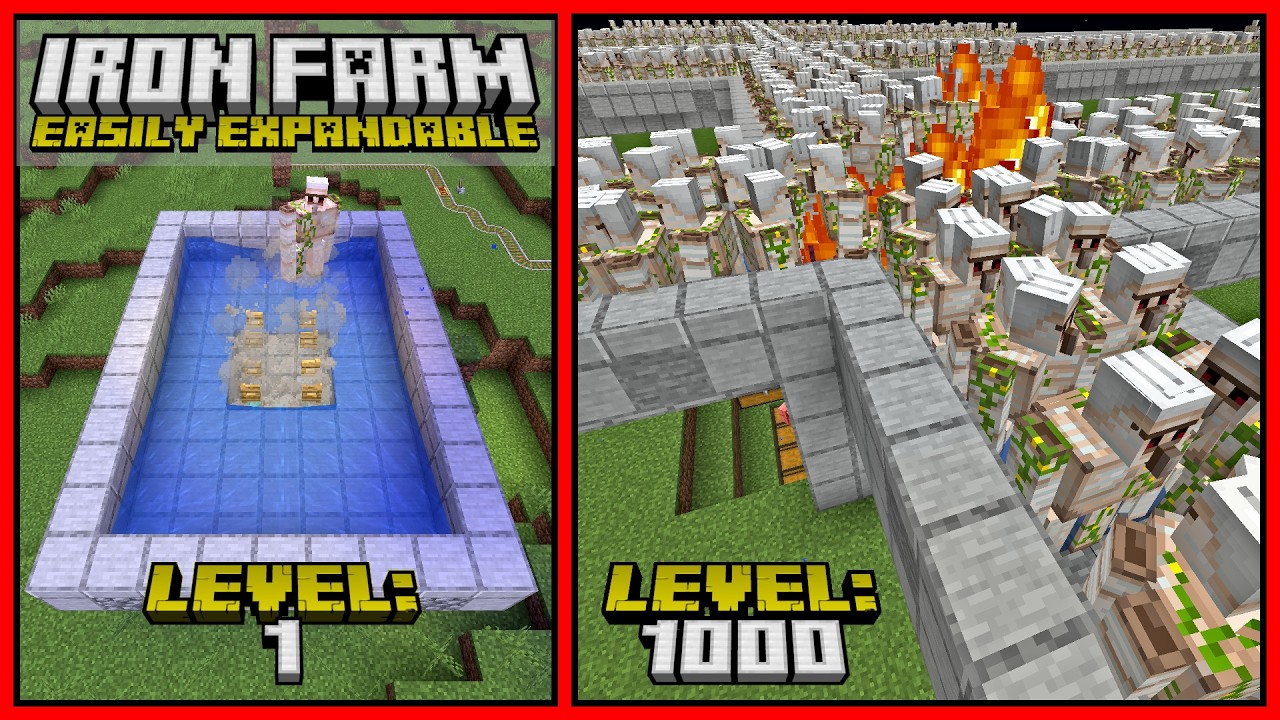 How to Build the BEST Iron Farm for Minecraft Java 1.21+ (EASILY ...