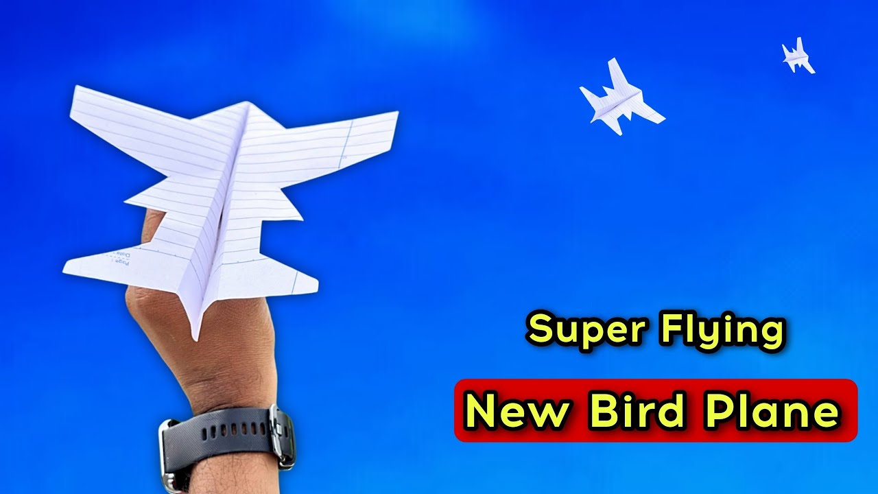 Flying new bird plane, how to make new flying bird, best paper bird ...