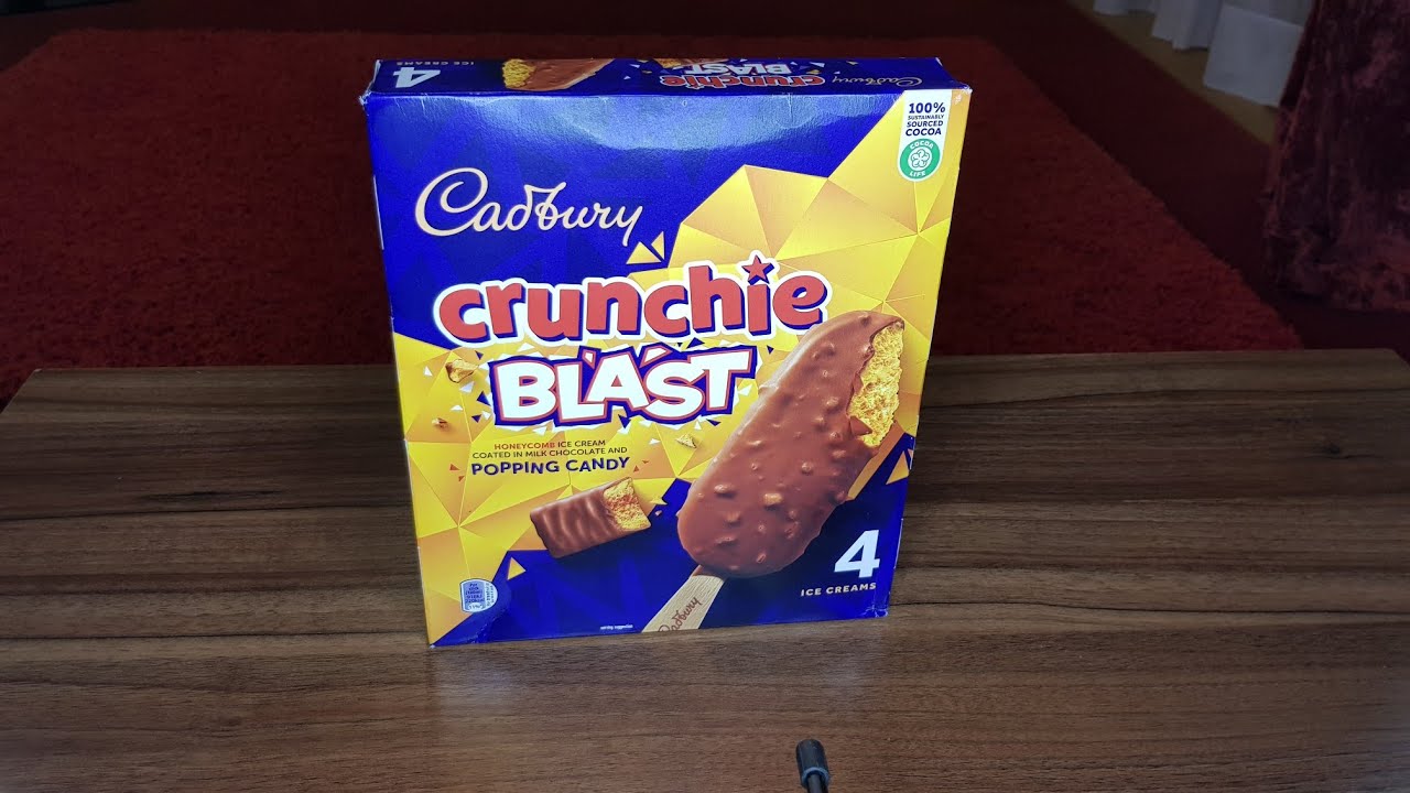 Cadbury crunchie blast ice cream - YouTube