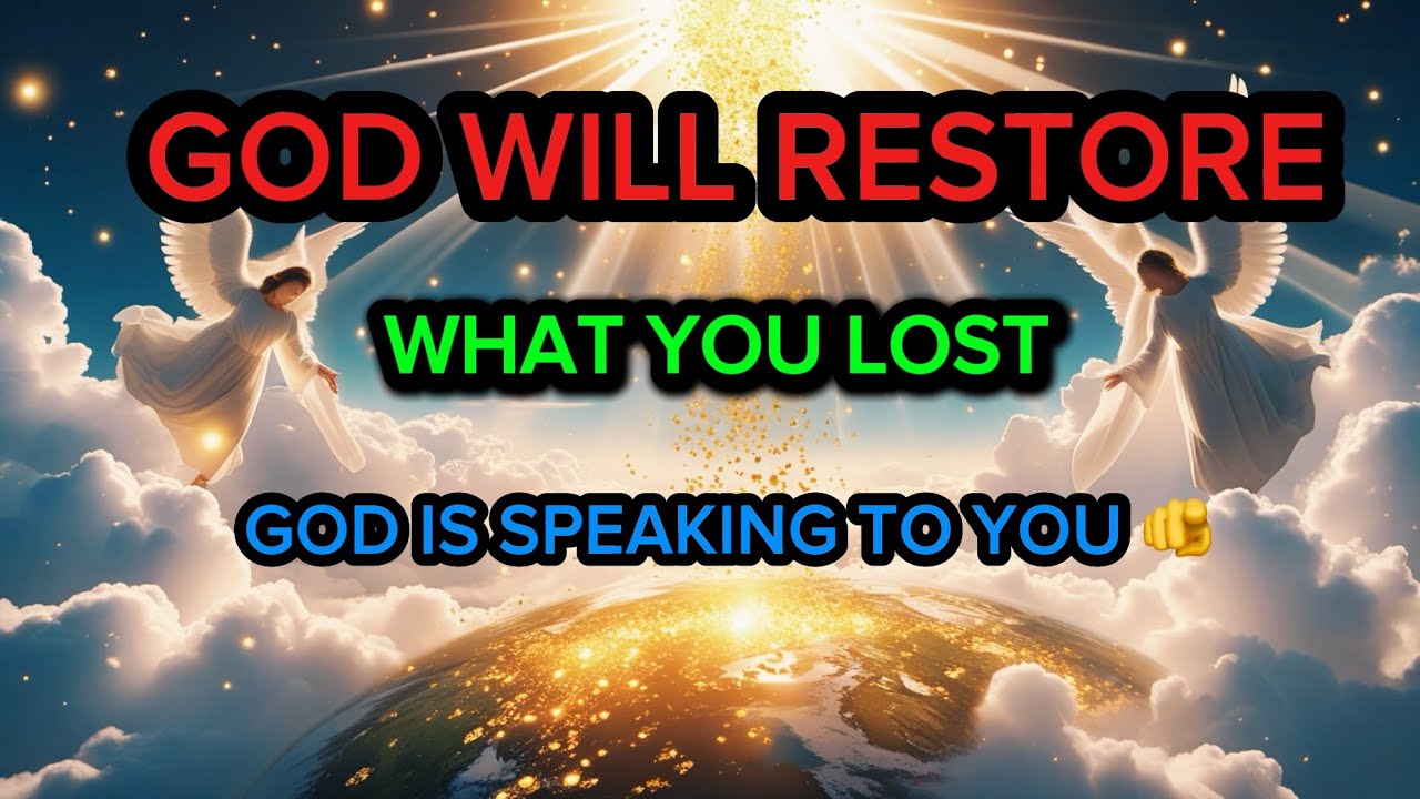 GOD SAYS: I AM RESTORING EVERYTHING YOU LOST | POWERFUL PRAYER FOR ...