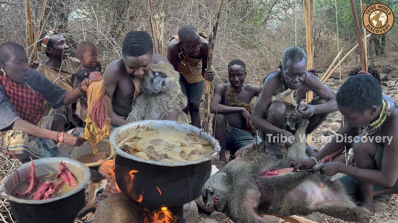 Meet Hadzabe : The Baboon Monkey Eating Tribe Ways Of Living | African ...
