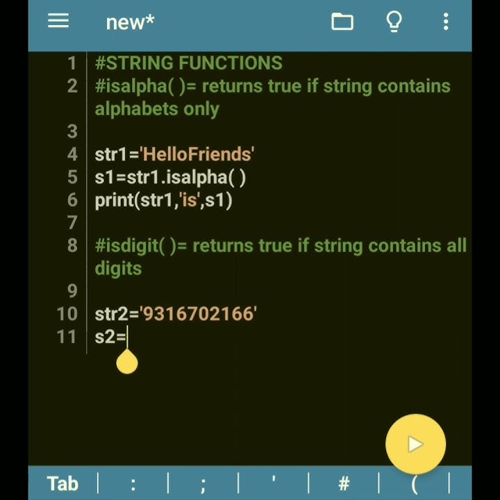 String Inbuilt Functions In Python Part4 Isalpha Isdigit Youtube