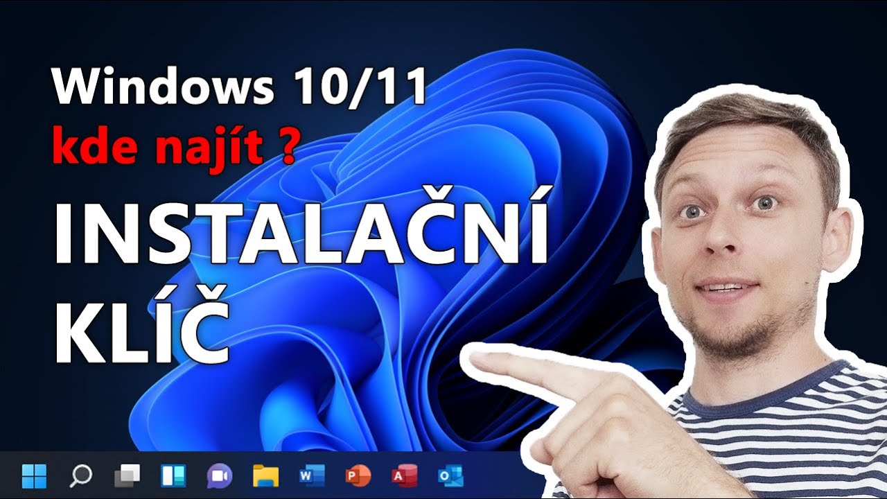 Kde najít instalační klíč ve Windows 10 či Windows 11 - YouTube