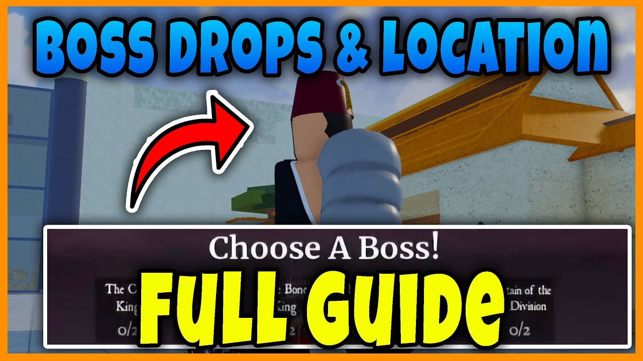 ALL BOSSES LOCATION, DROPS & RESPAWN TIMES [TYPE SOUL] - Roblox - YouTube