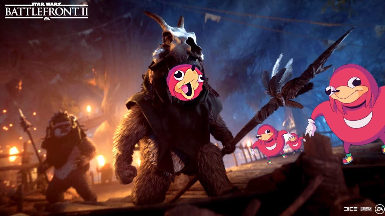 EWOKS FOREVER!!! (Star Wars Battlefront 2 Ewok Hunt Funny Moments ...