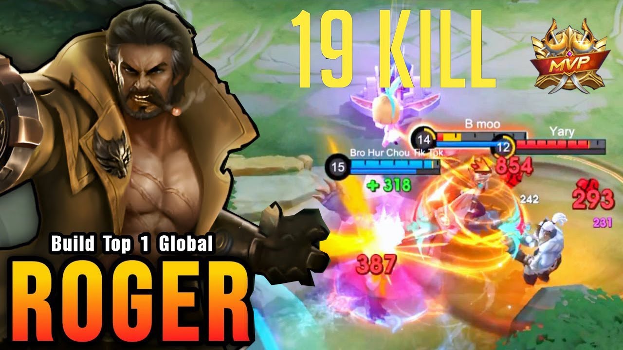ROGER 19Kill Amazing Combo Skill Full Fight-mlbb - YouTube