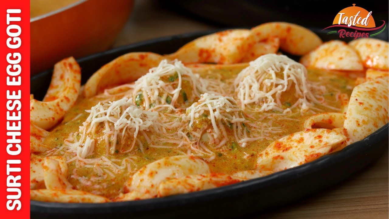 Surti Cheese Egg Goti Recipe - YouTube