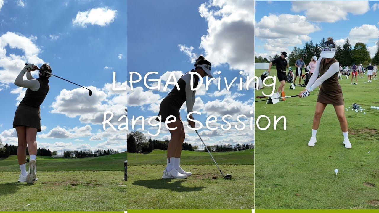 LPGA- Warm up for Practice Round - YouTube