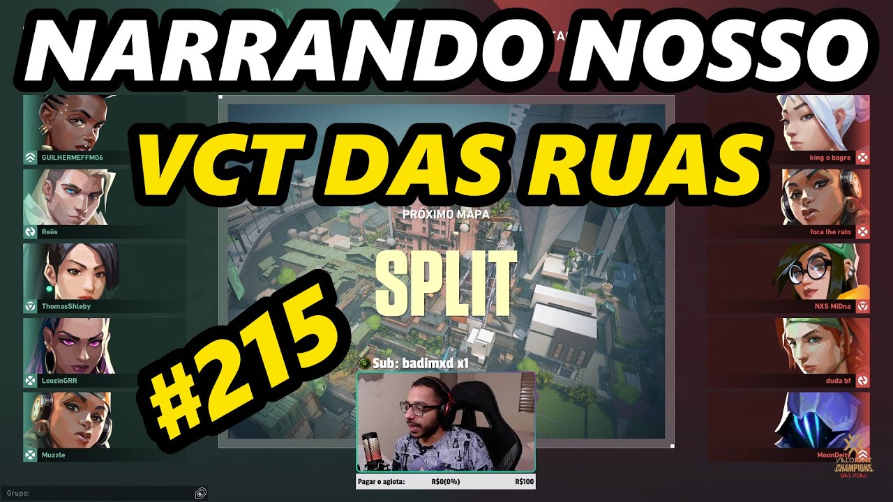 Uma nova rivalidade se inicia??? | Split no VCT das Ruas #215 - YouTube