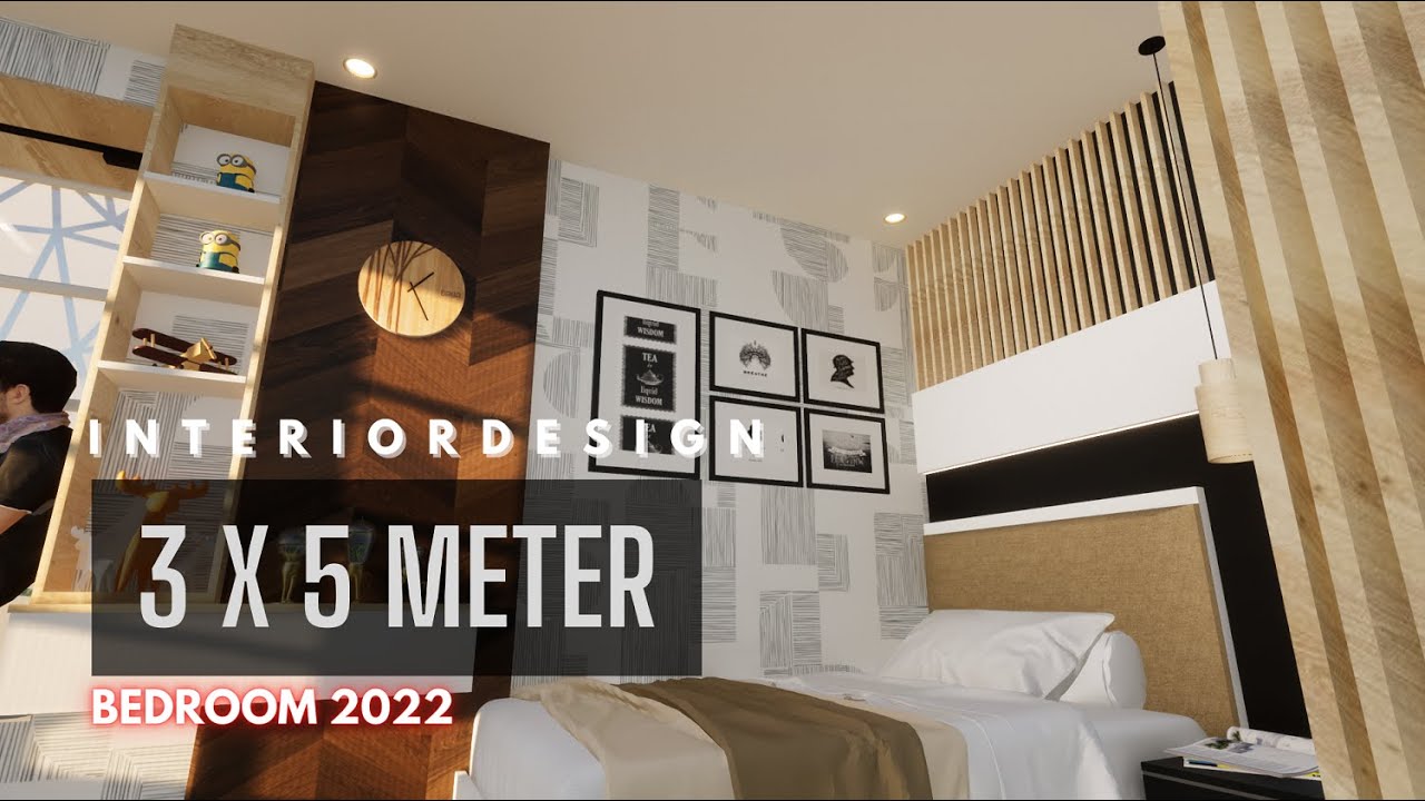 INTERIOR DESAIN KAMAR TIDUR 3 X 5 METER - YouTube