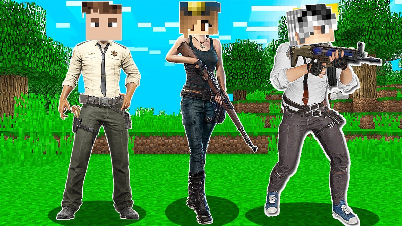 PUBG KARAKTERLERİNE DÖNÜŞTÜK! 😱 - Minecraft - YouTube