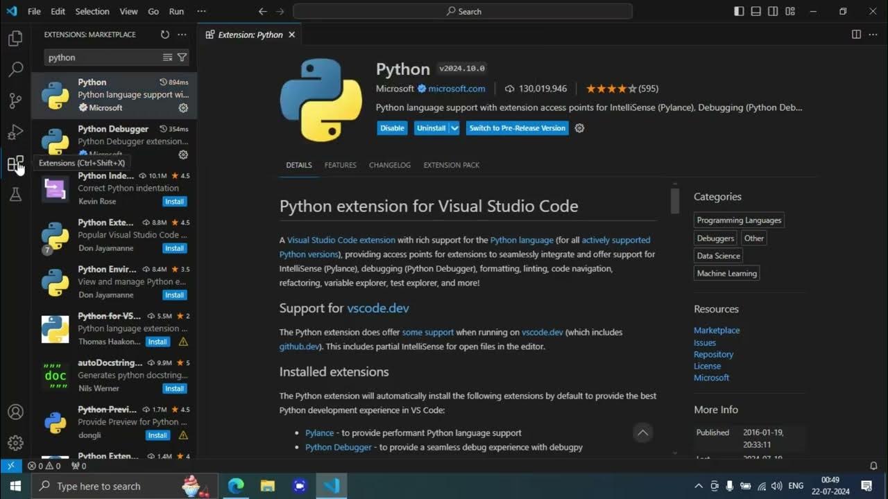 Downloading and installation of python, visual studio code and jupyter. Upstox api tutorial part ...