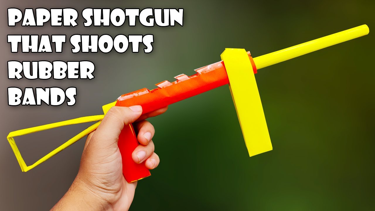 How To Make A Paper Gun That Shoots Loom Bands How To Make A PAPER GUN