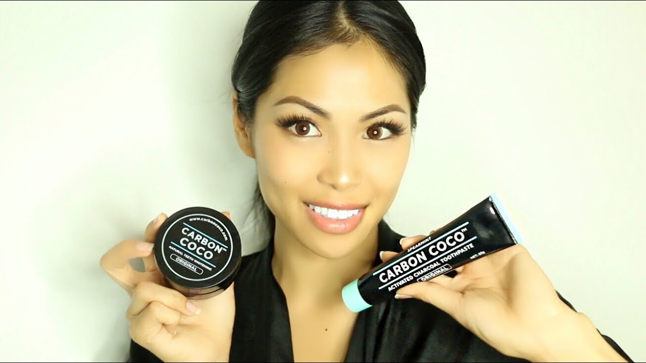 Carbon Coco Activated Charcoal Teeth Whitening Kit Review/Demo - YouTube