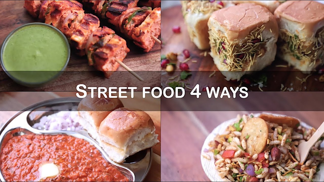 Street food 4 ways - Street food recipes - YouTube