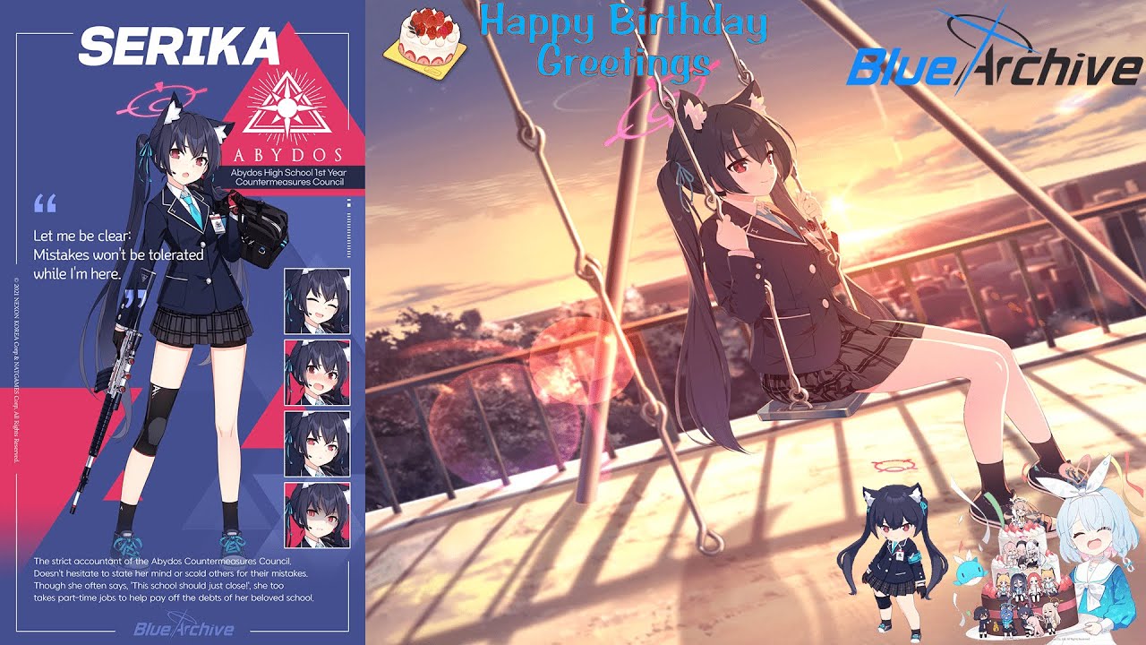 Day 250 - Blue Archive: Special Conversation Kuromi Serika Birthday ...