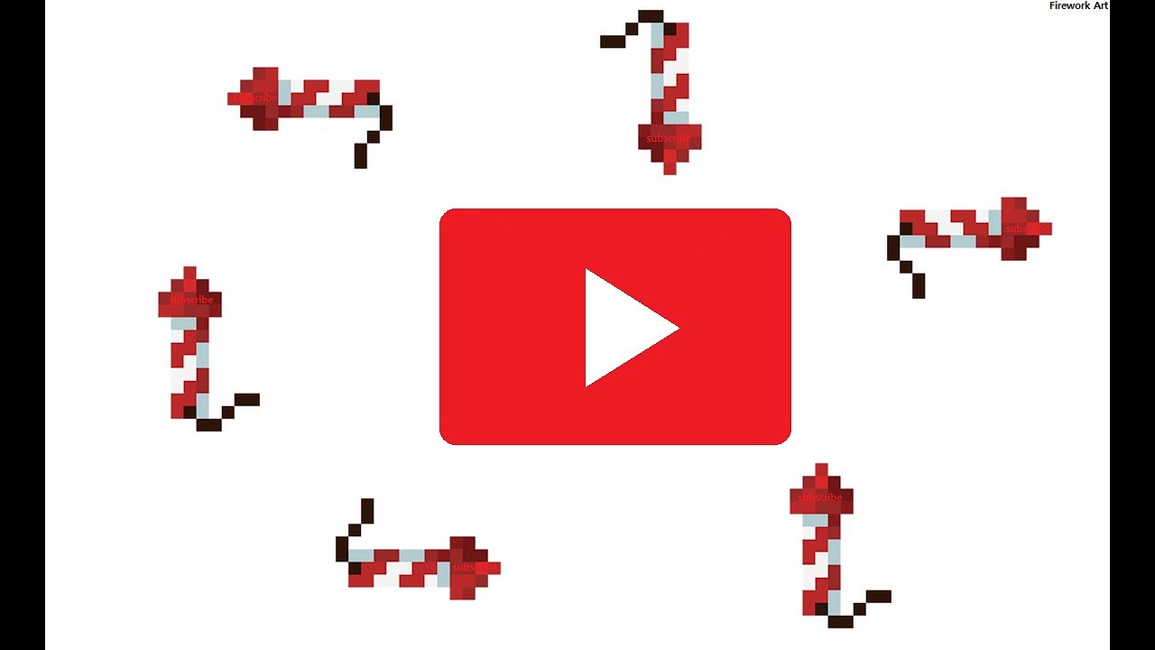Minecraft Firework Art - YouTube