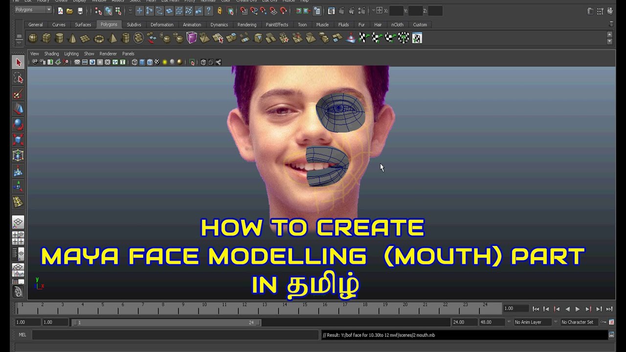 AUTODESK MAYA 3D FACE MODELLING (MOUTH) PART IN TAMIL | #RIYAS ...