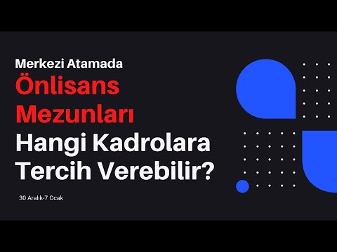 ÖNLİSANS MEZUNLARI MERKEZİ ATAMADA NERELERE BAŞVURABİLİR?