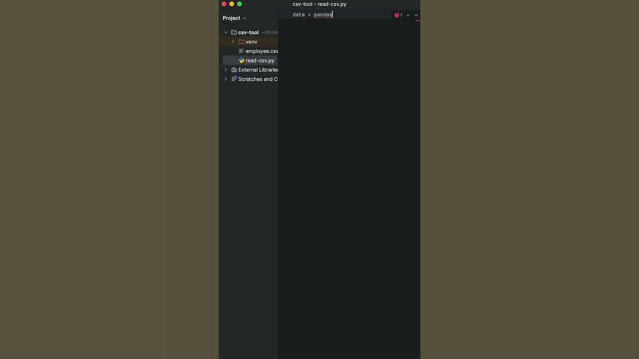 Python Script Csv Reading With Python Pandas Short Python Csv Pandas Youtube