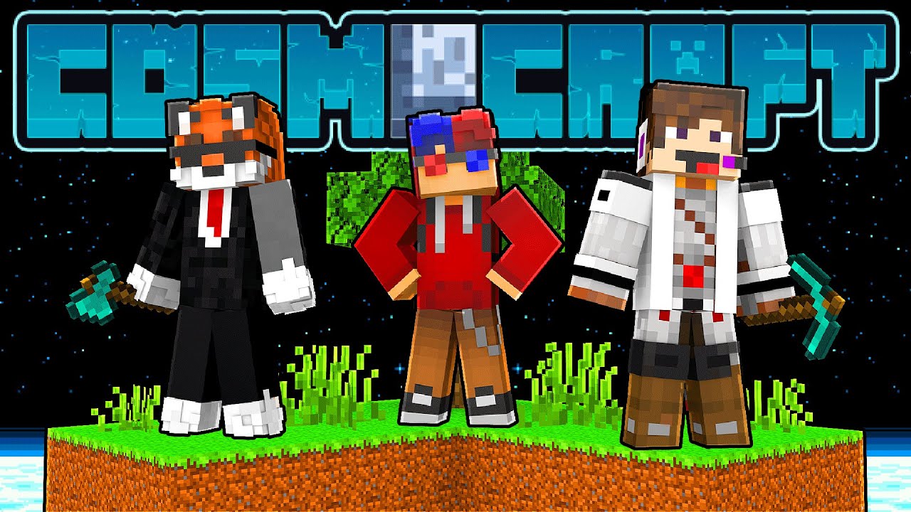 O INICIO DE UMA AVENTURA I CosmoCraft - Skyblock EPS 1 - YouTube