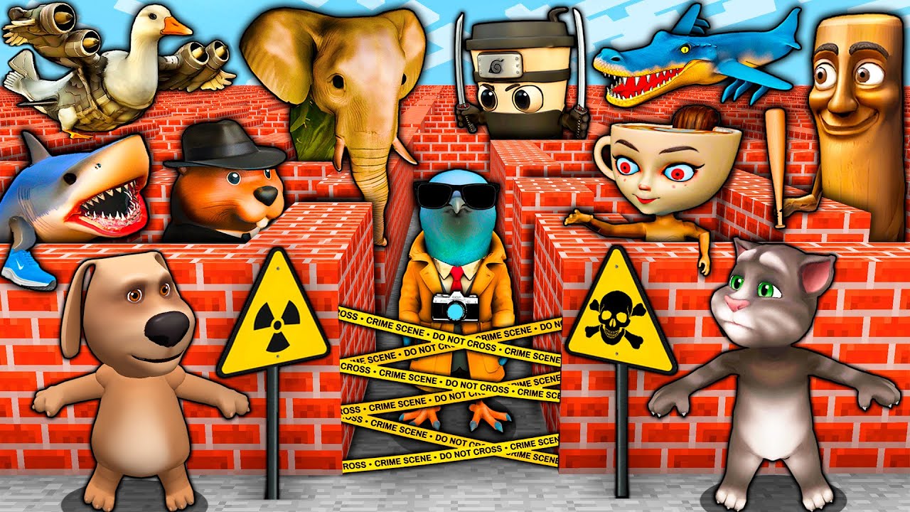 SURVIVAL in MAZE of ANOMALY BRAINROTS - MOON WOKE UP - KARKERKAR KURKUR ...