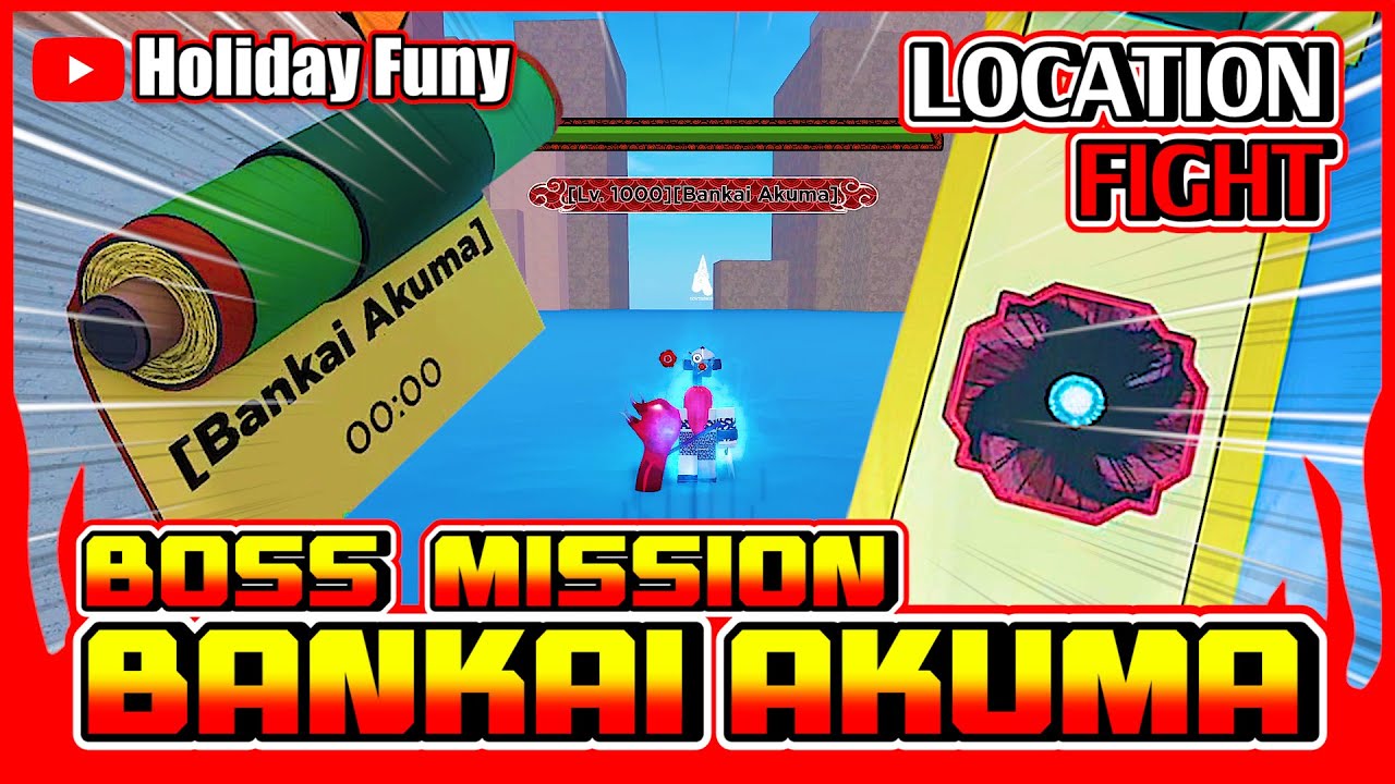 [LOCATION/FIGHT] ตีจนดรอป! BANKAI AKUMA BOSS MISSION | Shindo Life ...