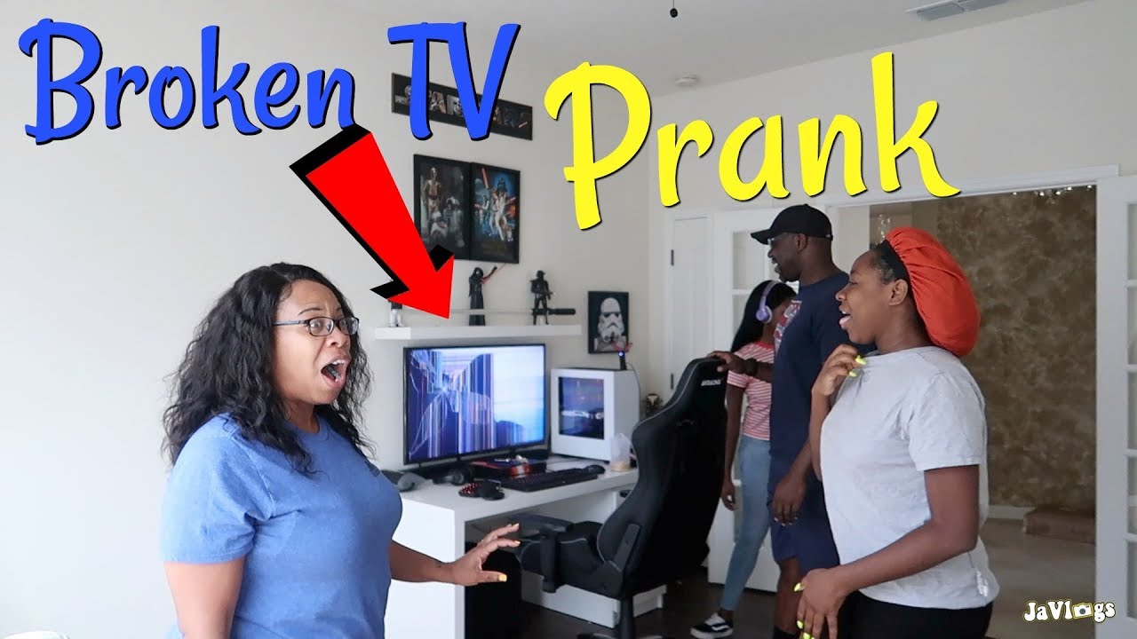 Broken TV Prank On Dad - YouTube