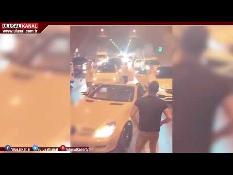 İzmir'de düğün konvoyu magandaları tünel kapattı