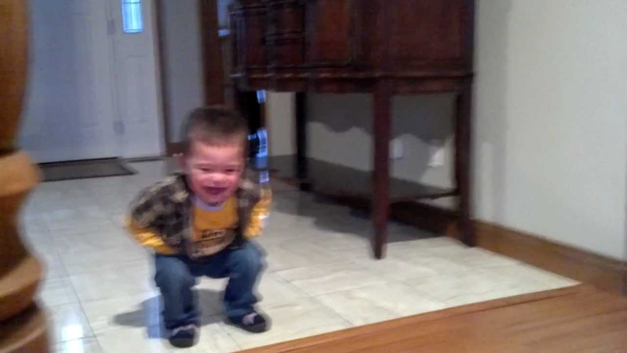 Toddler laughing hysterically - YouTube