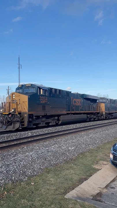CSX I169 Intermodal Double Stack Train from Berea, Ohio 12/28/2024 #csx #train #railroad #shorts ...