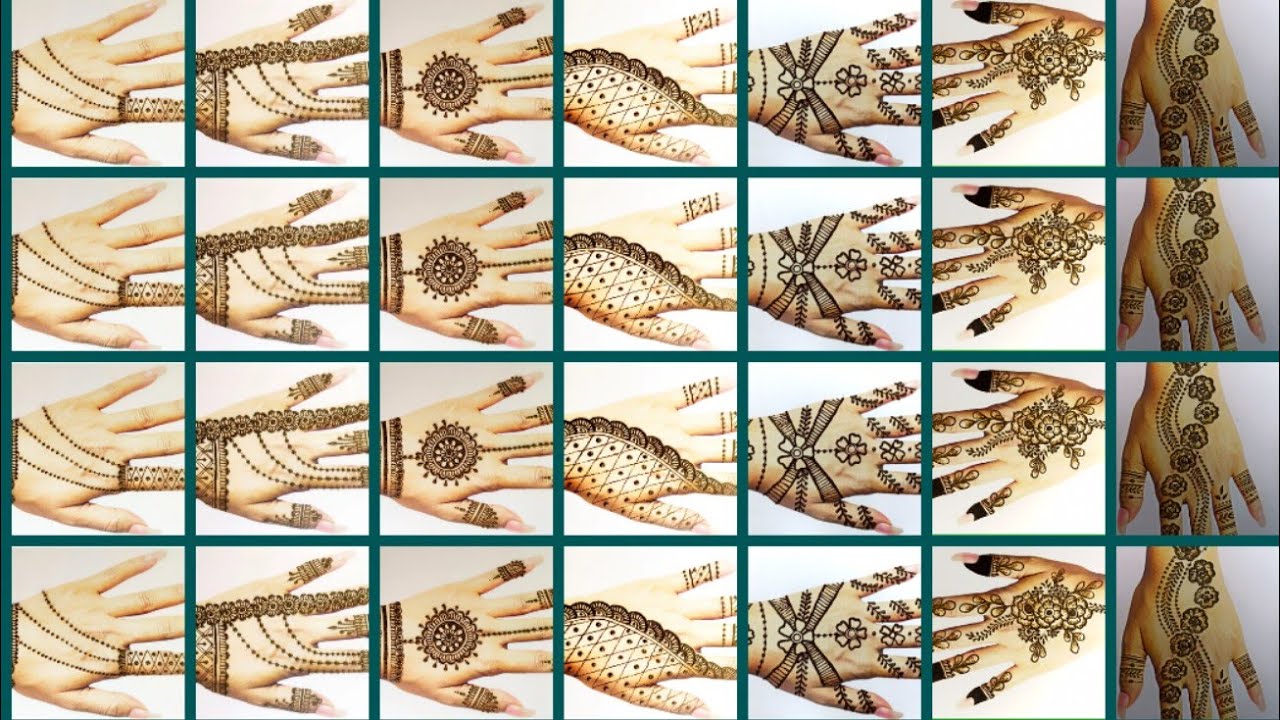 simple Mehedi designs for eid 2024,Eid henna design,Easy Mehndi designs ...