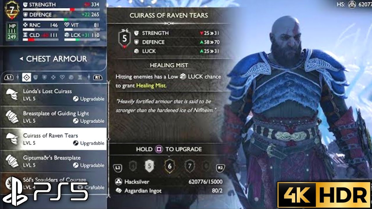 How to Get Raven Tears Full Armor GOD OF WAR RAGNAROK Raven Armor | GOW ...